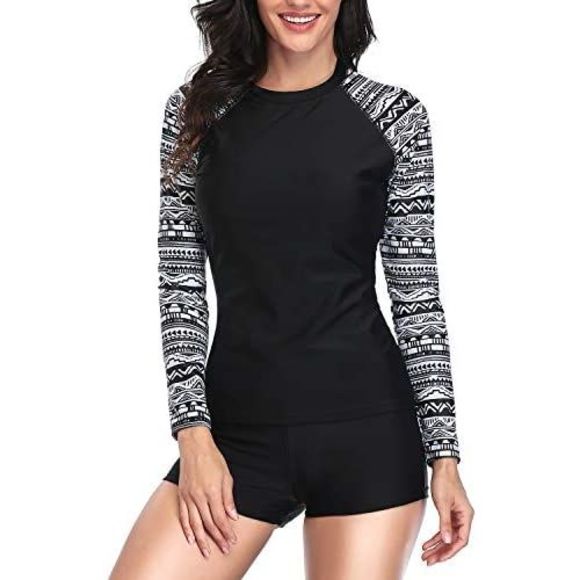 Daci | Swim | Daci Women Rash Guard Long Sleeve Swimsuits Uv Upf 5 Swim ...